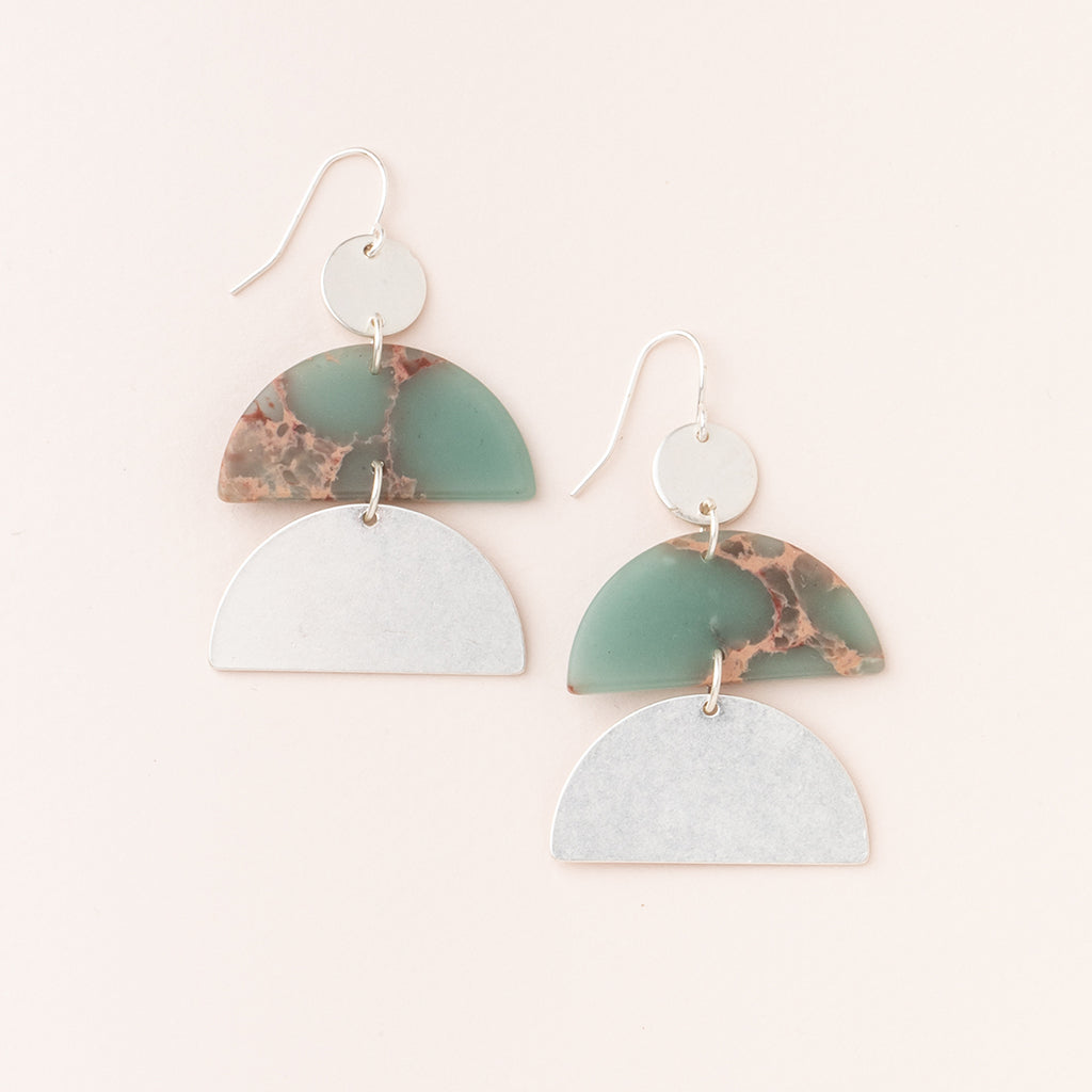 Stone Half Moon Earring - Scout Curated Wears