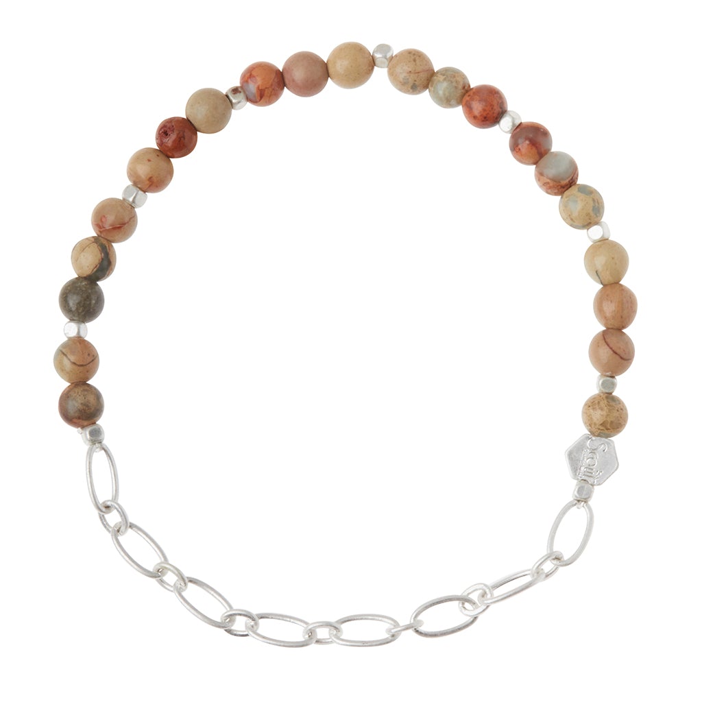 Mini Stone Chain Stacking Bracelet - Scout Curated Wears
